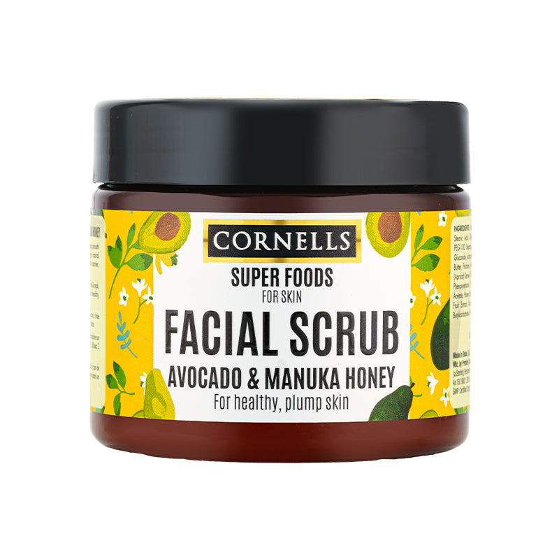 SUPER FOODS AVOCADO & MANUKA HONEY FACIAL SCRUB - 330ML – Cornells